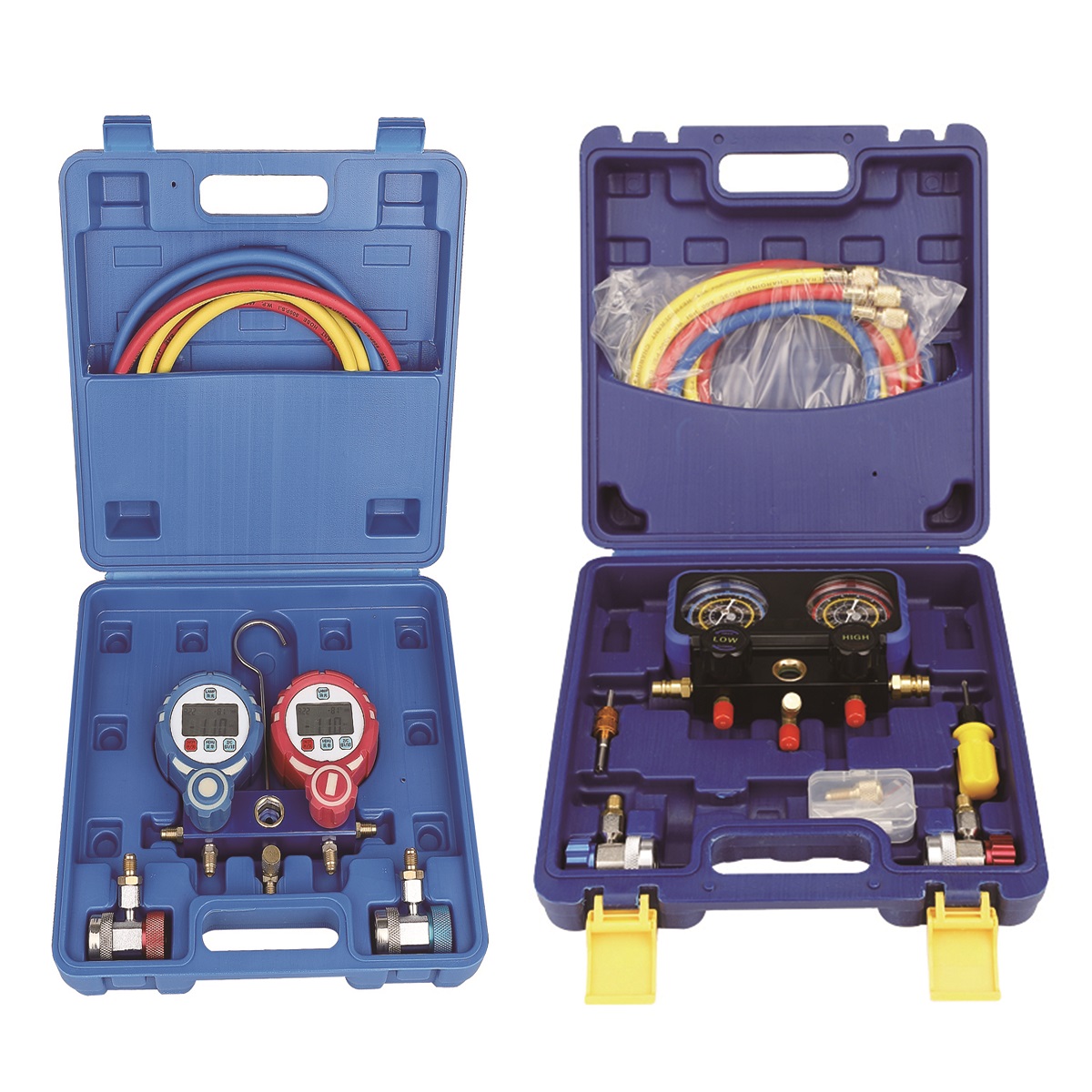 2-Valve Refrigerant Control Usage Manifold Pressure Gauge - Buy ...