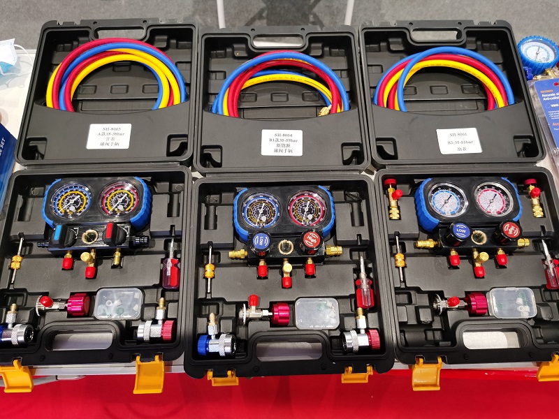 2-Valve Refrigerant Control Usage Manifold Pressure Gauge - Buy ...